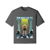Top Men's Escanor's Bar Oversized Tee 240 GSM | Gymgasm