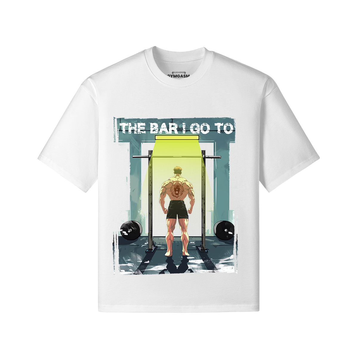 Escanor's Bar Oversized Tee 240 GSM | Gymgasm – GYMGASM